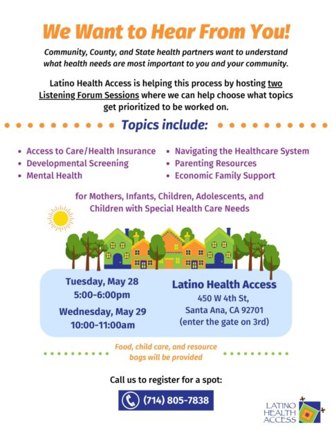 OC Health Care Agency to Hold Listening Forums on Health Needs on May ...